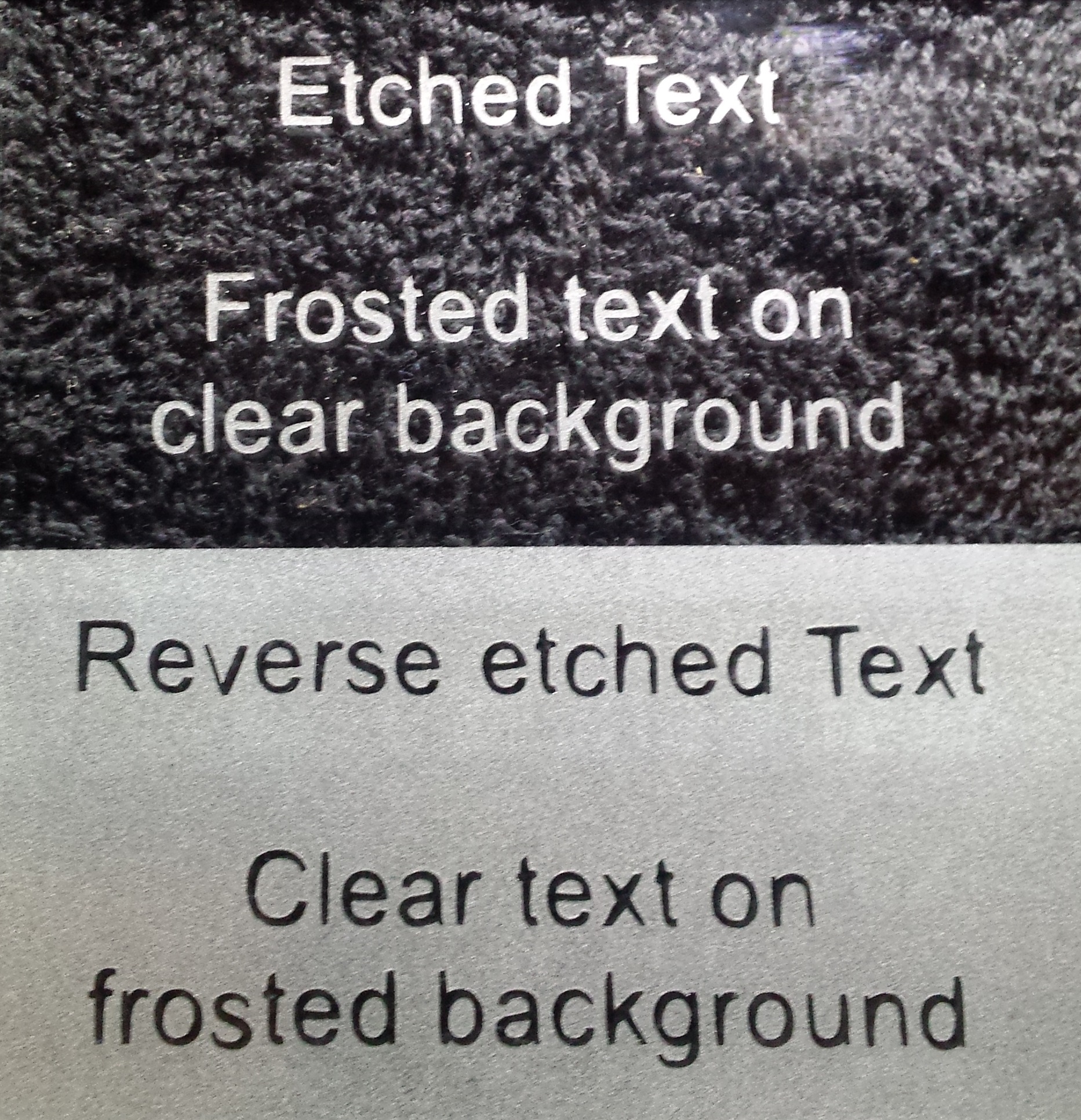 Etching and reverse etching - Arrant